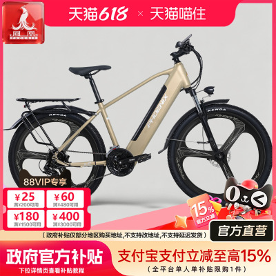 凤凰LG电动助力山地车