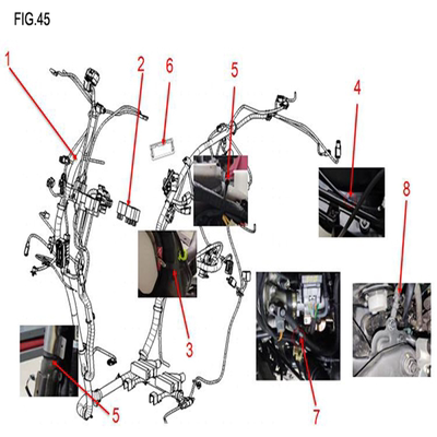 标致原厂配件姜戈EVO主线束