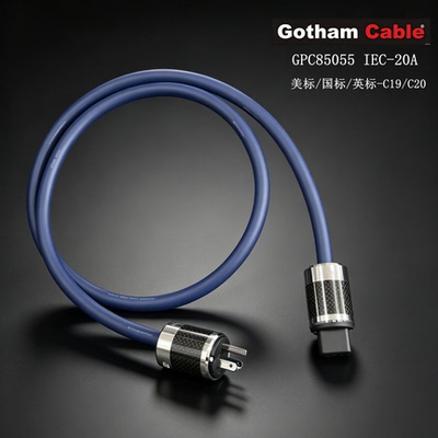 瑞士Gotham高芬20A尾发烧级音响电源线5.5平方大功率总线C19插头