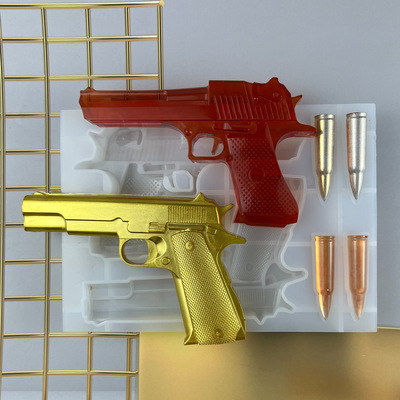 丫丫diy水晶滴胶枪硅胶模具摆台饰品玩具枪滴胶模具 亚马逊