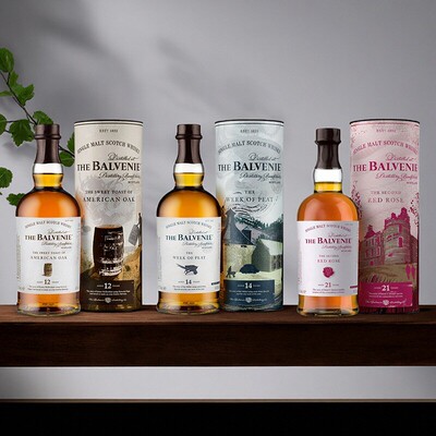 苏格兰百富故事系列单一麦芽苏格兰威士忌洋酒 12年14年21年