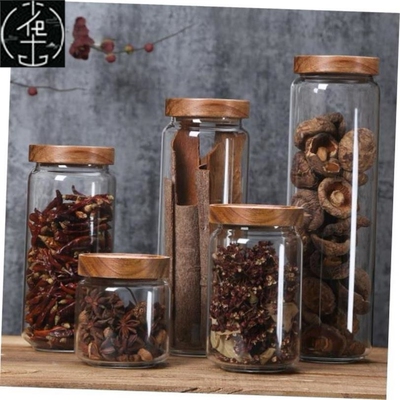 Glass Airtight Kitchen Storage Jar Sealed Food Container Gr1