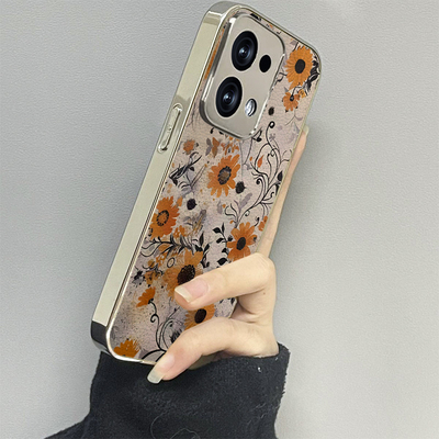 向日葵花适用opporeno13手机壳reno12新款11oppofindx8x6x7ultra6防摔5k10pro+9男8女款7情侣3k12x套oppok9s