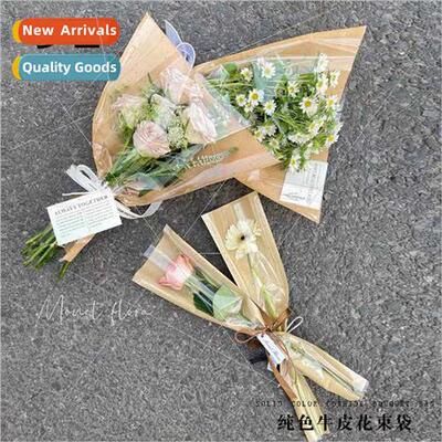 520 retro solid color cowhide transparent multi-branch bag w