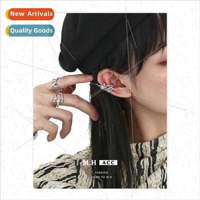 Thorn rose ear clips cold wind fashion accessories new no ea