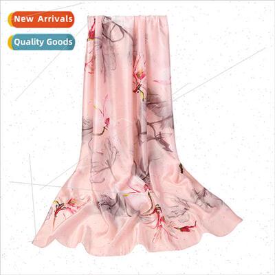 Beach vacation travel lengthening silk scarf summer sunscree