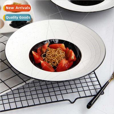 Creative  spaghetti plate simple modern  ceramic tableware h