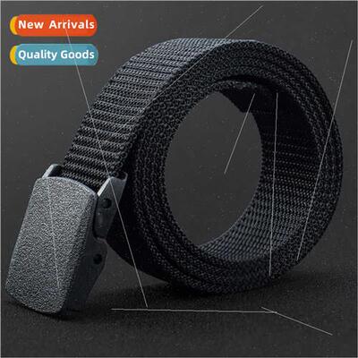 Belt men belt milary training nylon canvas woven belt throug