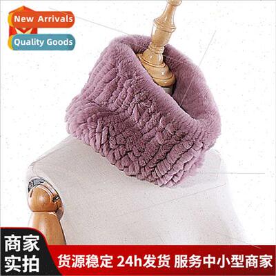 Otter rabb hair high elasticy double-sided fur scarf female