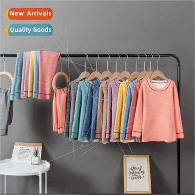 Children thermal underwear set two-color satin color -markin