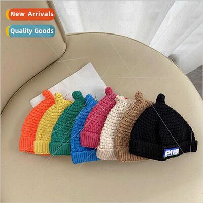 Pacifier hat children knted wool cap men girls fall winter w