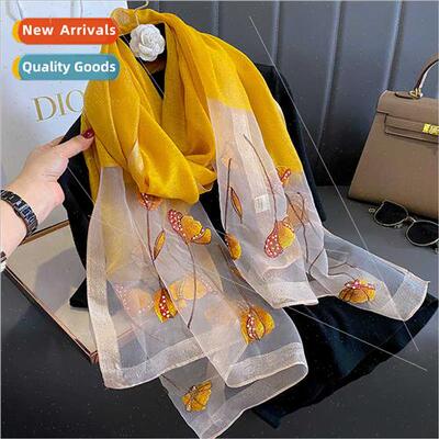 new fall winter silk blending autumn winter warm scarf femal