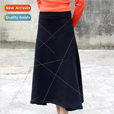 Women 2020 new half-body skirt fall winter padded thickened