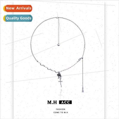 Summer rose beaded splicing necklace female hundred matching