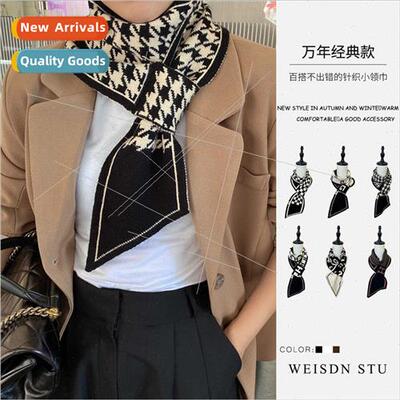 Autumn winter thickened wool knted neckerchief fluttering wh