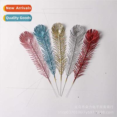 Christmas series gold dust leaves festival decoration simula