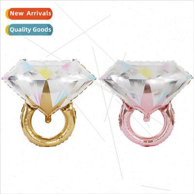 68x61cm Medium Colorful Diamond Aluminum Film Balloon Weddin
