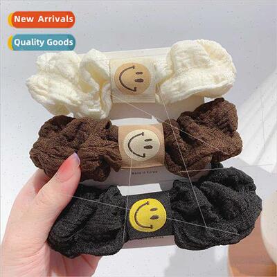 Autumn winter Puffy pig colon hair ring curry pleated headbl