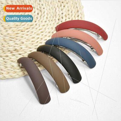 Frosted hair clips spring clip large duckbill clip female ba