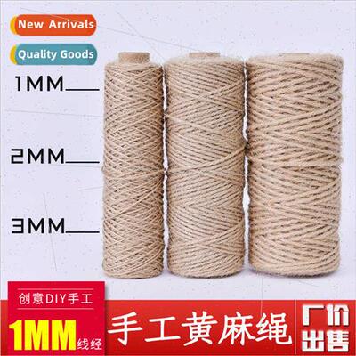 1mm hand-woven DIY thick thin decorative hemp rope binding r