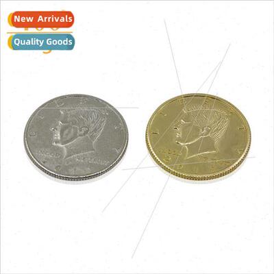50 Cent Coin Half Dollar Half Cent Coin Gold lver Magic Coin