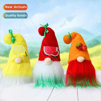Cute Faceless Figurine Ornament Cute Fru Plush Gnome Doll Wi