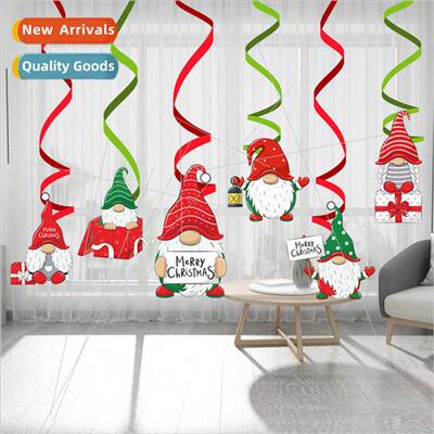 Christmas decorations cartoon spiral pendant Christmas ceili