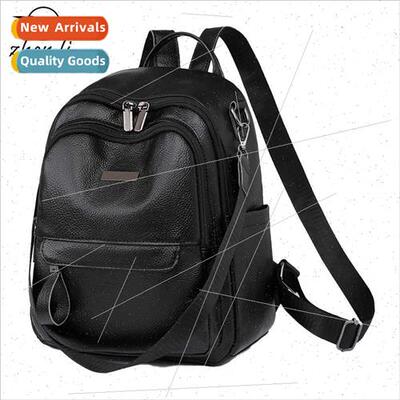 Soft leather shoulder bag ladies large capacy outdoor travel