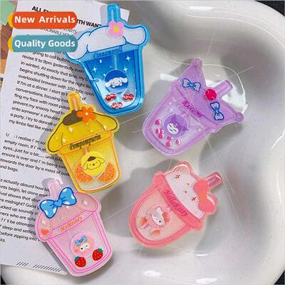 Cartoon water cup hairpin sweet girl heart acrylic drink bro