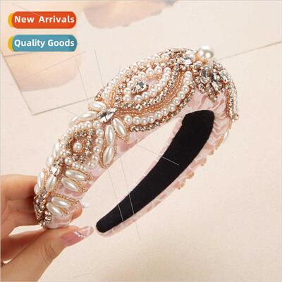 Hair accessories Europe fashion runway  hair bands pearl inl