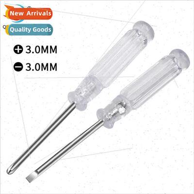 Transparent handle cross word small screwdriver 3.0 mini scr