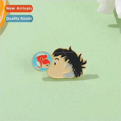 New film   cute Ponyo Sousuke kiss pin fantasy adventure ani