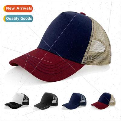 Summer polyester cotton color mesh cap mulated LOGO embroide