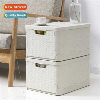 Household foldable storage box creative imation rattan woven