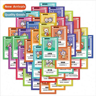 45 Love Privilege Cards Kids Rewards diy notebook luggage sc