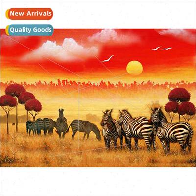 new living room small handmade full diamond cross stch decor