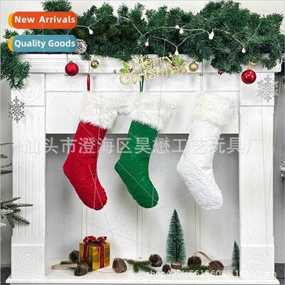 2023 Christmas Stocking  Bags Christmas Window Decorations C