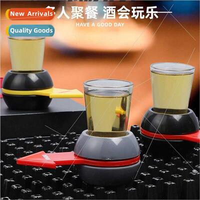 spin shot arrow turntable drinkware creative bar entertainme