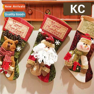 Christmas Stocking  Bag Christmas Decoration Stocking Christ