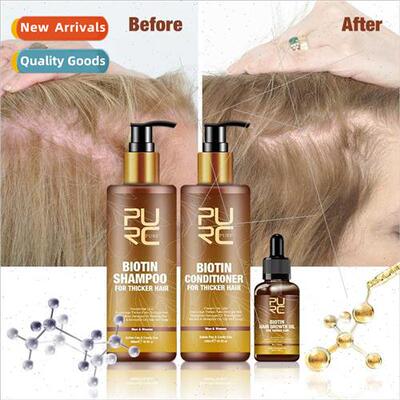 Hair Care Ginger Biotin 3PCS Shampoo Condioner Repair Dry Fr