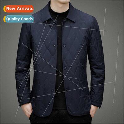 Autumn winter jacket men 2023 cotton clothes men lapel cotto
