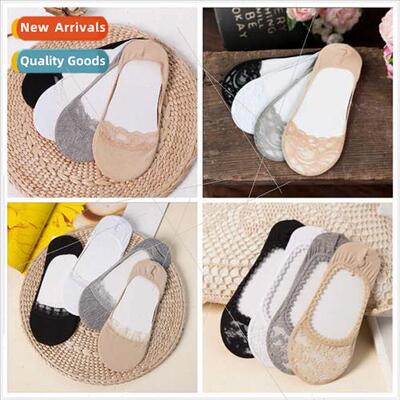 Summer new women simple invisible socks lace lace underfoot