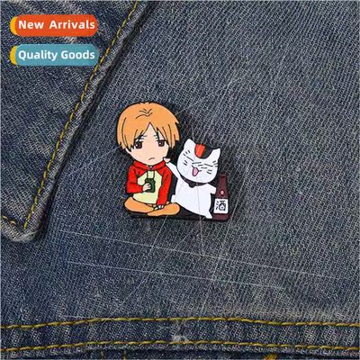 Japanese cartoon anime  Natsume cat styling design personali