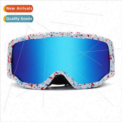 Double Anti-fog Ski Goggles Sport Outdoor Ski Goggles Black