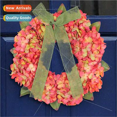 Thanksgiving Harvest Autumn Color Door Hanging Hydrangea Wre