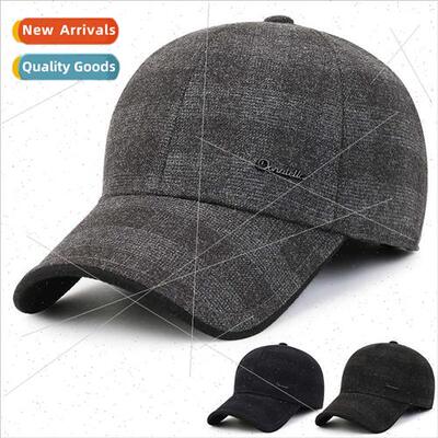 Cotton hat men fall winter tweed material outdoor padded war