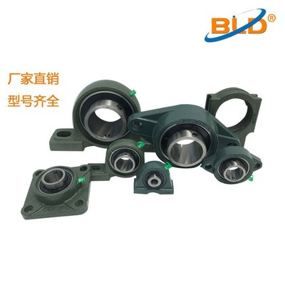 方形带座轴承ucf201 f203 f204 f205农机包壳外球面带座轴承