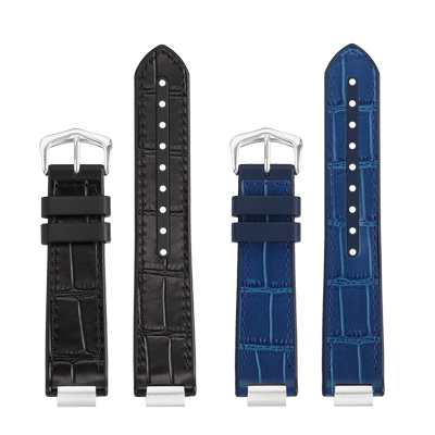 适配卡地亚蓝气球凸真皮橡胶表带