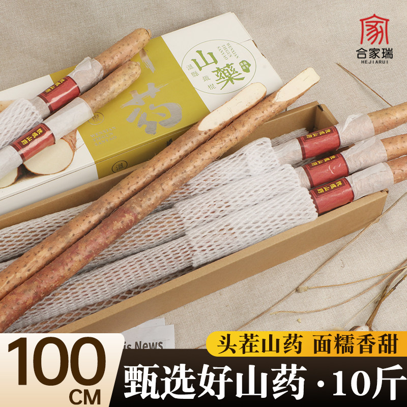 河南焦作紫怀淮山铁杆温县垆土铁棍山药新鲜5斤官方旗舰店正宗