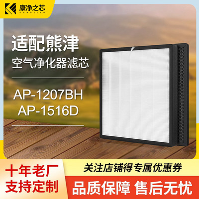 适配熊津空气净化器AP-1207BH/1516D/APMS-1516BH过滤网滤芯